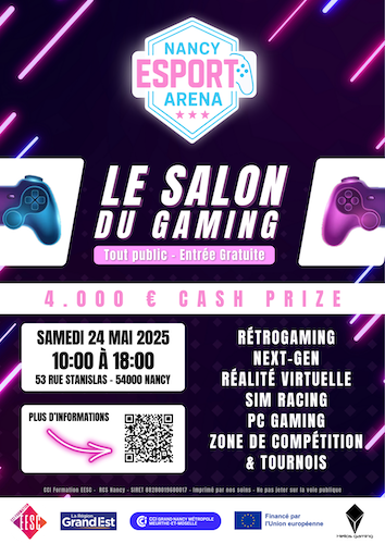 Nancy Esport Arena : Salon du gaming et tournois de sport électronique